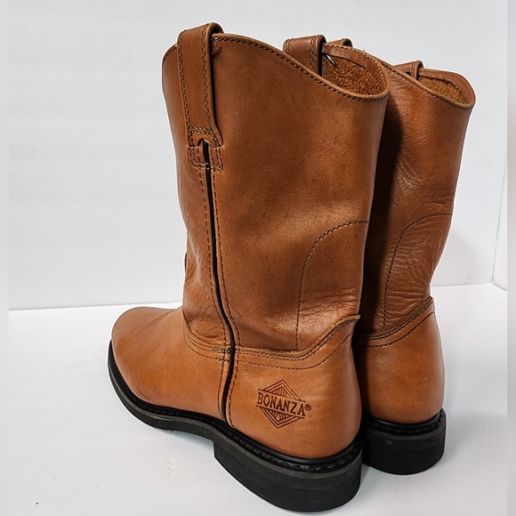 Bonanza | Shoes | Bonanza Miel Fullgrain Oiled Leather Roper Boots ...